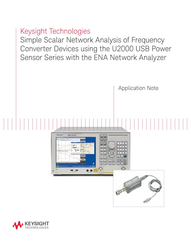 Simple Scalar Network Analysis of Frequency Converter Devices PDF Asset Page | Keysight